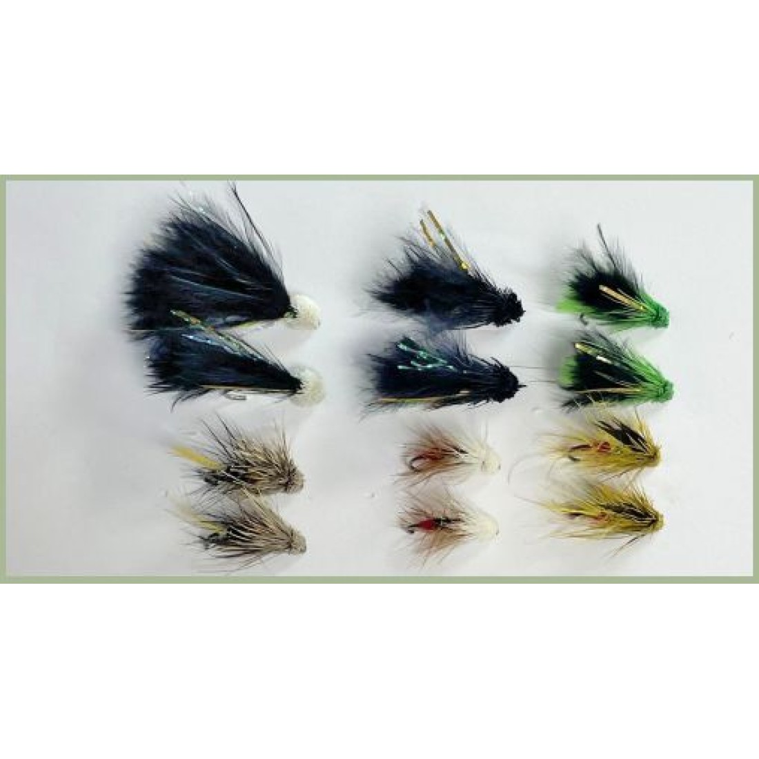 12 Special Muddler - 6 patterns fishing fly lures still water- Troutflies UK